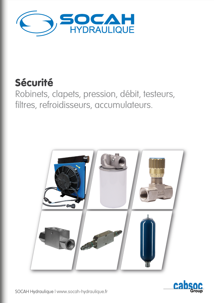 Socah Hydraulique - Documentation générale Sécurité